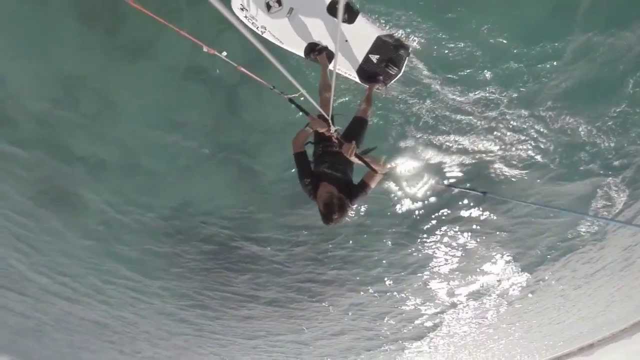 How to - Kiteracing Roll Tack in slomotion - YouTube