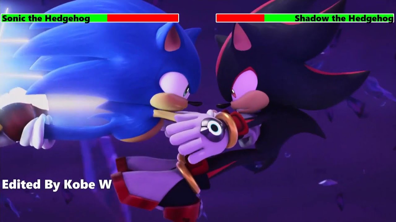 Sonic the Hedgehog vs. Shadow the Hedgehog with healthbars 3/4 - YouTube