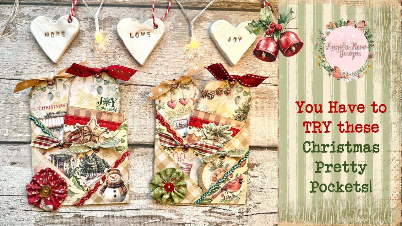 You JUST HAVE to TRY these Christmas Pretty Pockets!! - YouTube