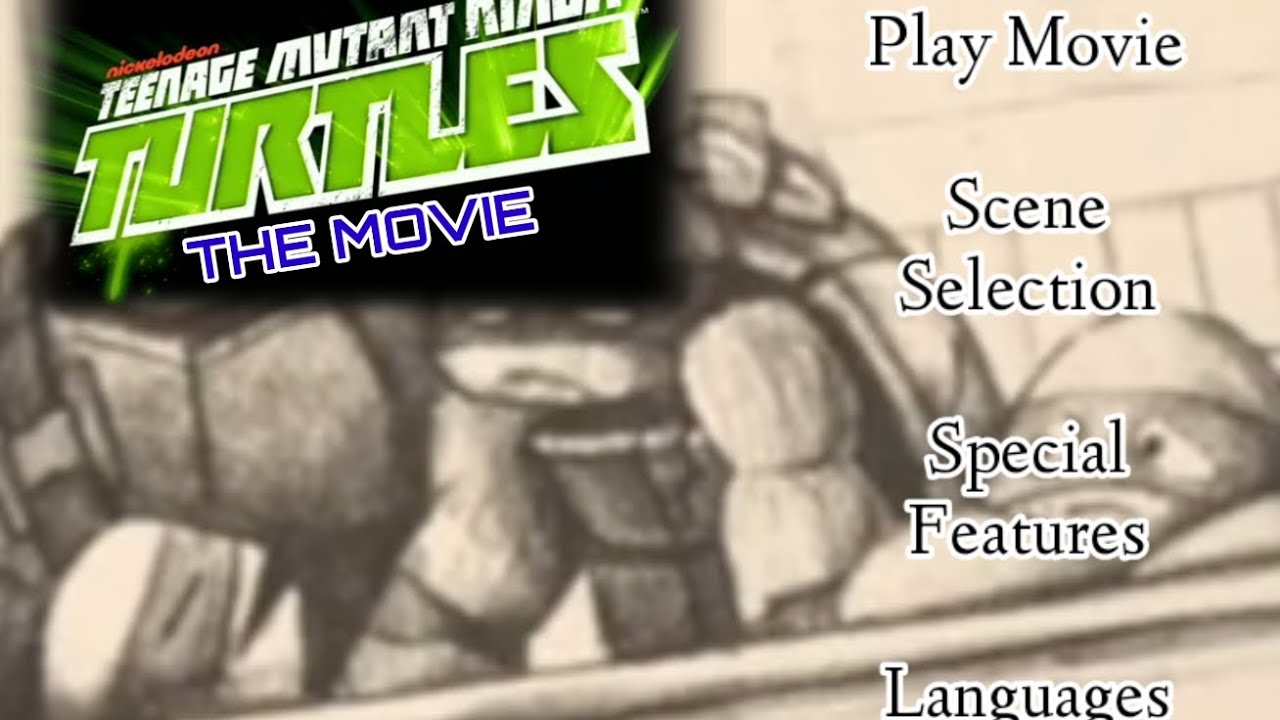 Teenage Mutant Ninja Turtles The Movie 1997 DVD Menu - YouTube