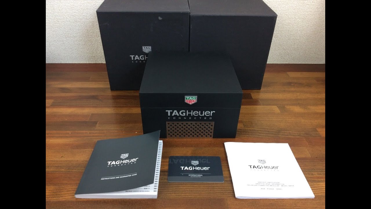 Tag Heuer Connected Watch Box + Manual & Guarantee Card - YouTube