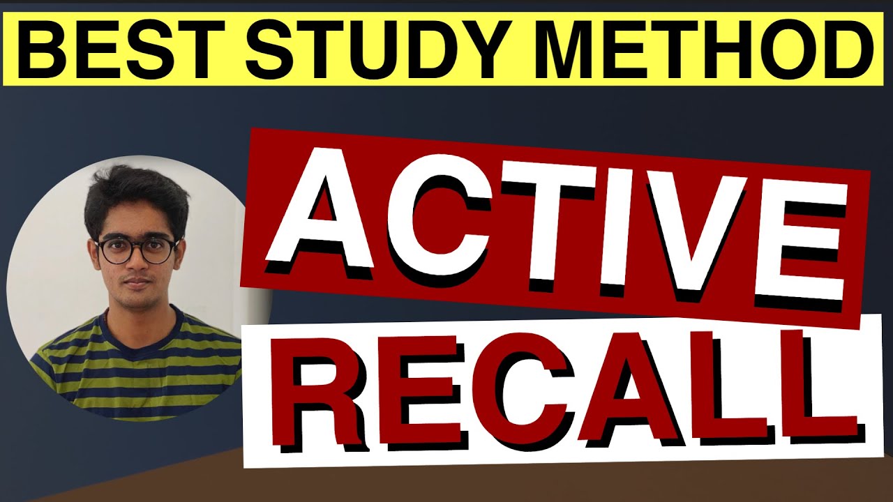 How to study WELL for exams - Active Recall - Best study Technique MBBS ...