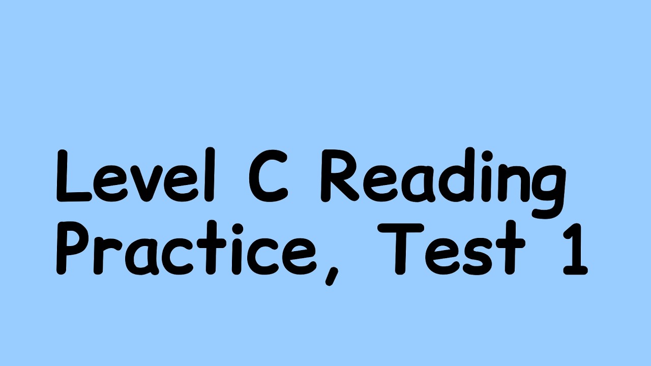 CASAS-style Reading Practice, Level C, Test 1 - YouTube