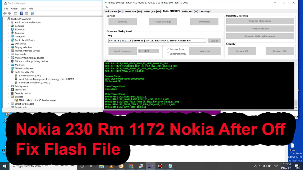 Nokia 230 Rm 1172 Nokia After Off Fix Flash File - YouTube
