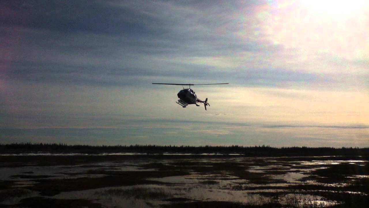 Bell 206 long ranger landing - Expediton Helicopters - YouTube