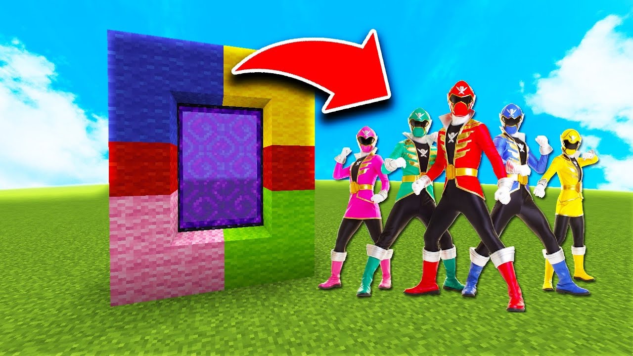 How To Make a Portal to the POWER RANGERS Dimension in MCPE (Minecraft ...