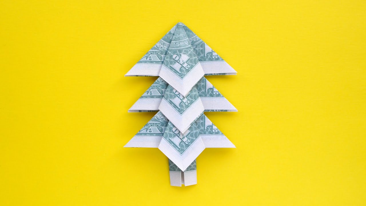 My MONEY CHRISTMAS TREE | Great Modular Dollar Origami | Tutorial DIY ...