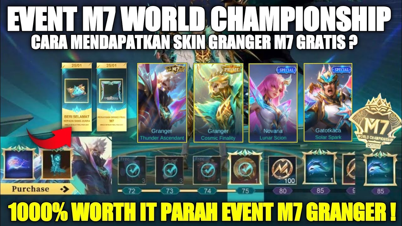 M7 PASS GRANGER!! Cara Mendapatkan Skin M7 Granger M7 Gratis ? || M7 ...