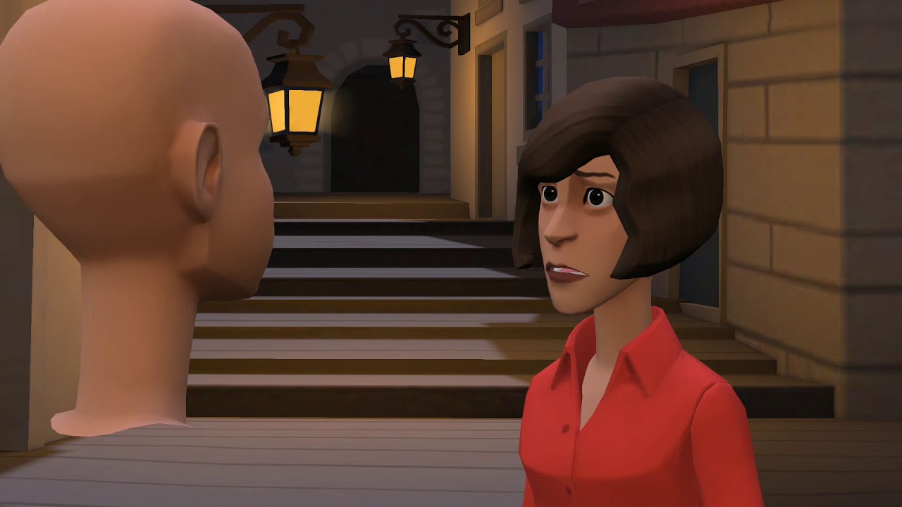 Caillou and Doris can't find their new house in Plotagon City - YouTube