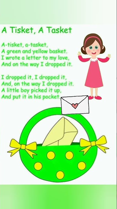 A Tisket A tasket rhyme time - YouTube