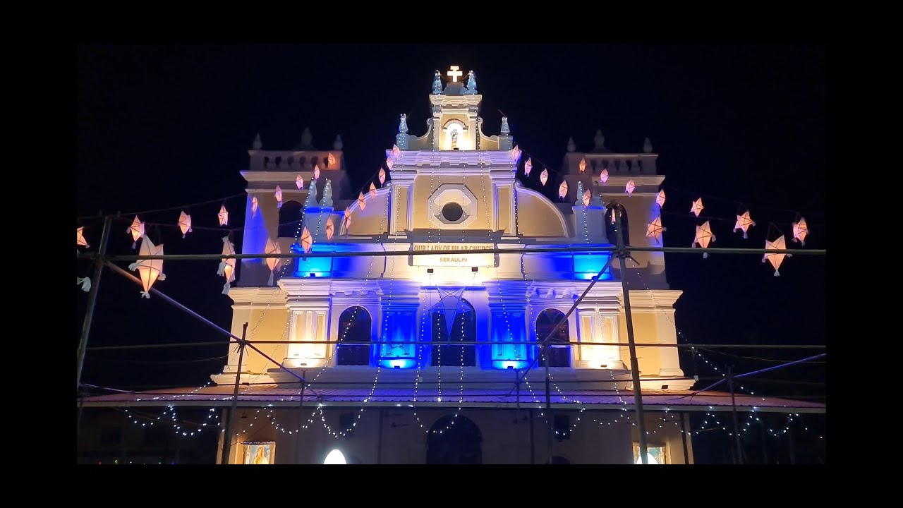 Our Lady of Pilar Church, Seraulim, Goa - Christmas Nativity Scene and ...