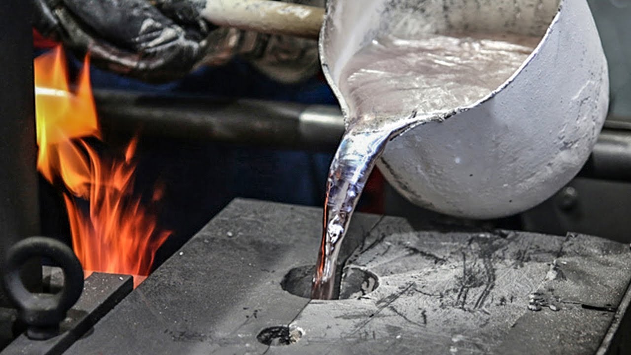 Amazing Casting Aluminum Process using Sand Mold Methods. Incredible ...