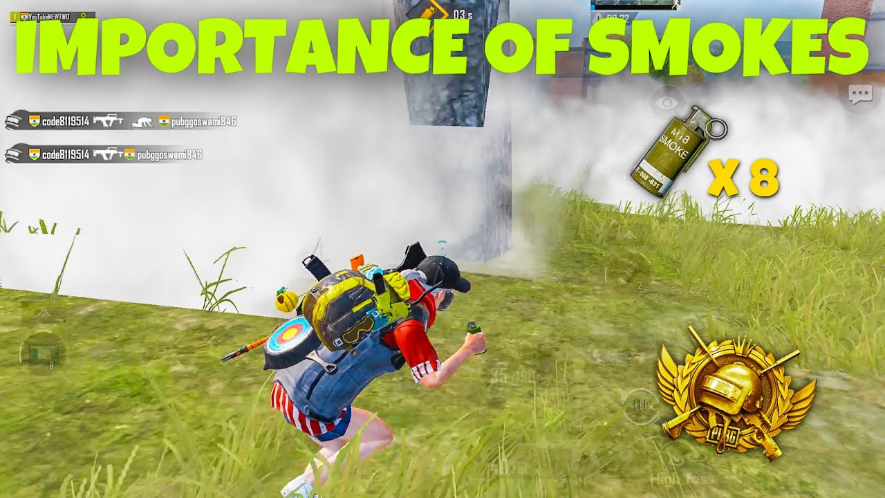 IMPORTANCE OFF SMOKE IN PUBG MOBILE BATTLEGROUNDS MOBILE INDIA BGMI ...