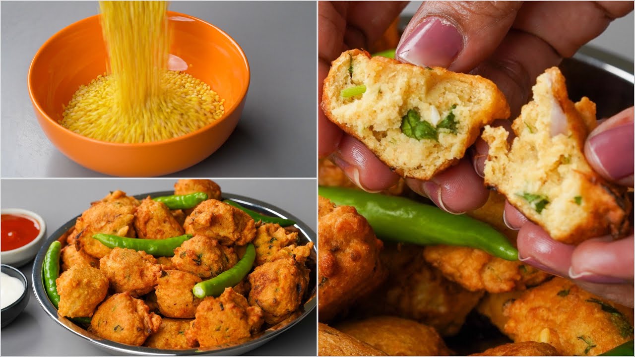 If You Have Moong Dal At Home You Can Make This, Crispy Pakoda Recipe ...