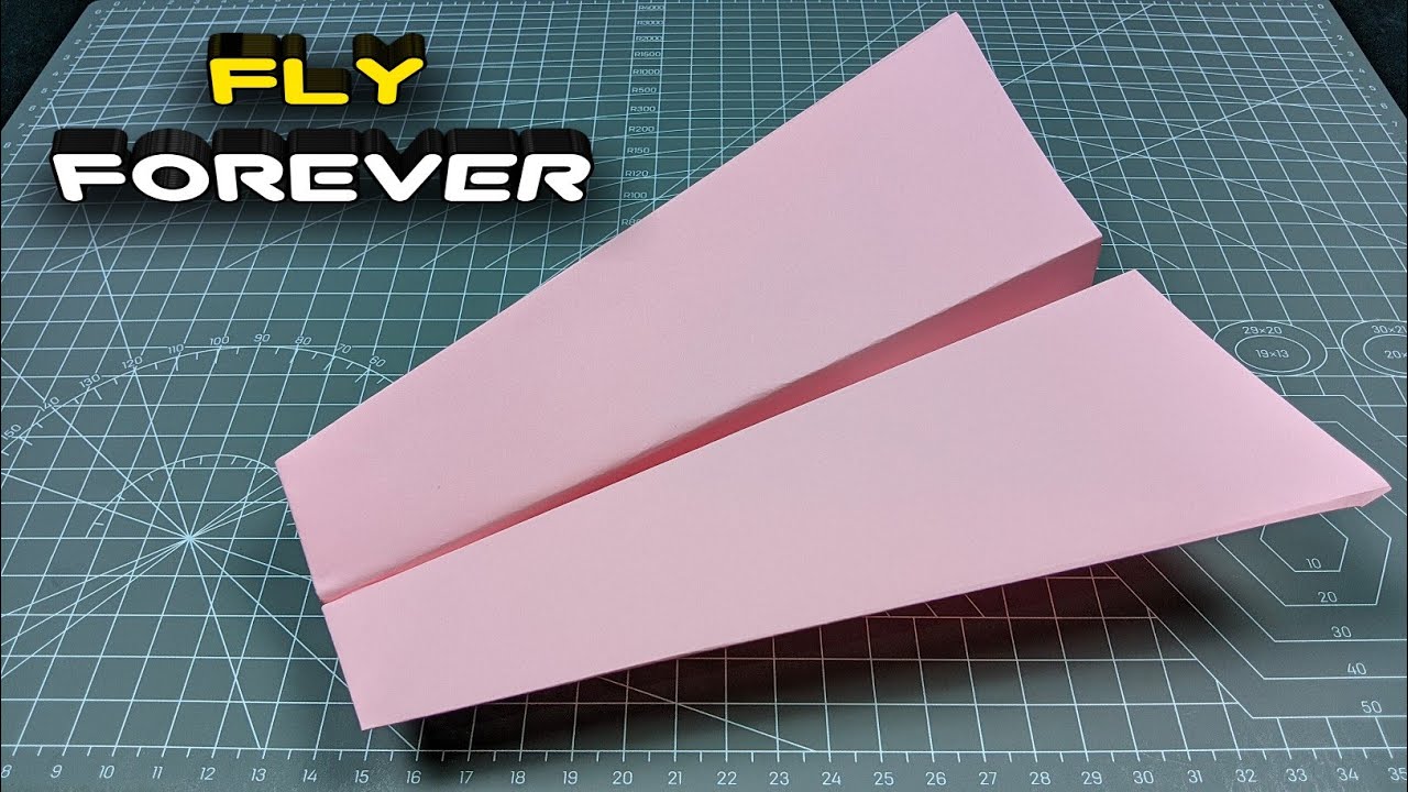 How to make a paper airplane to fly forever and not fall all day | Best ...