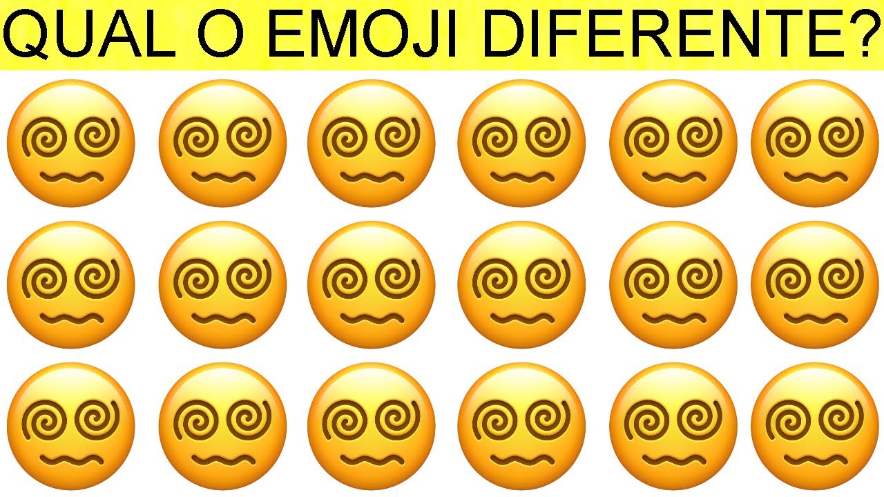 qual é o emoji diferente - encontre o emoji diferente em 30 segundos! # ...