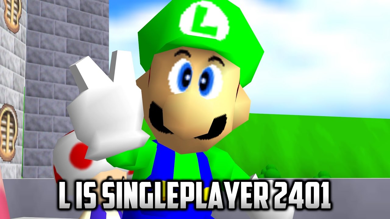 ⭐ Super Mario 64 PC Port - L is Singleplayer 2401 - YouTube