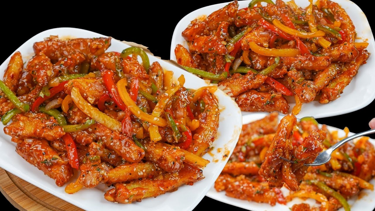 Street Style Honey Chilli Potato | Potato Recipe | Veg Starter Recipe ...