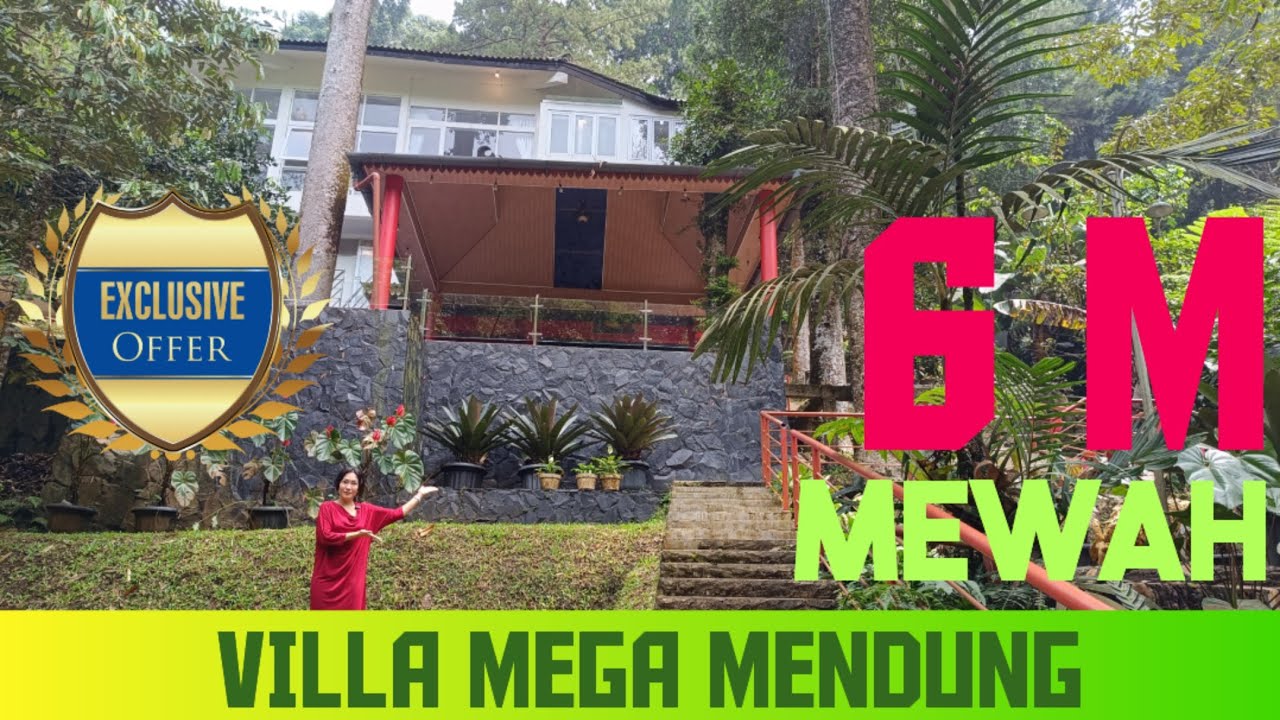 VILLA MEWAH MURAH MEGA MENDUNG BEST VIEW LUAS TANAH 1.650 m2. TURUN ...