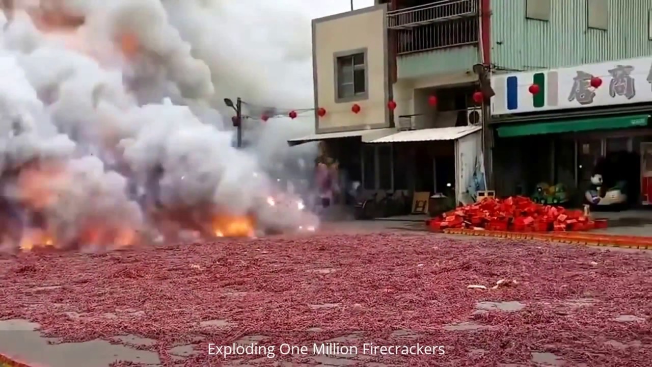 Million Firecrackers Exploding | Exploding One Million Firecrackers At ...