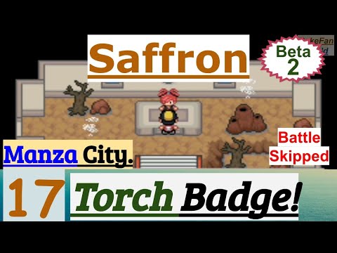 Pokemon Saffron Part 17 PokeFan Earn Torch Badge From Flannery | Manza ...