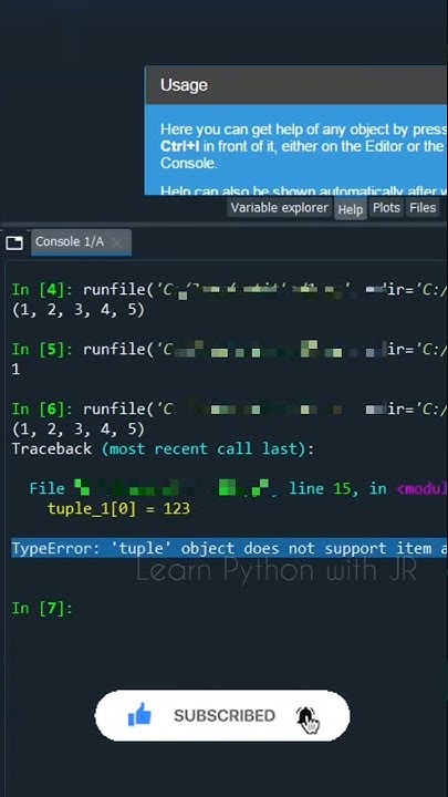#python tuples are immutable EP-5 - YouTube