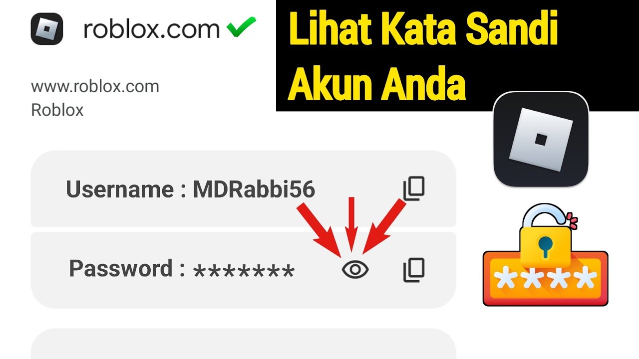 Cara melihat kata sandi akun Roblox Anda pada tahun 2025 | how to find ...