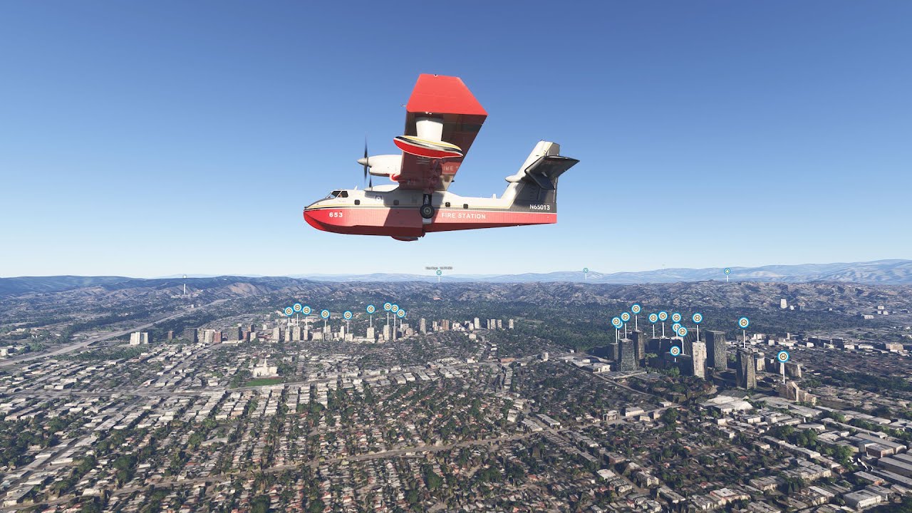 [MSFS2024] Los Angeles Fire Fighting Flight - YouTube