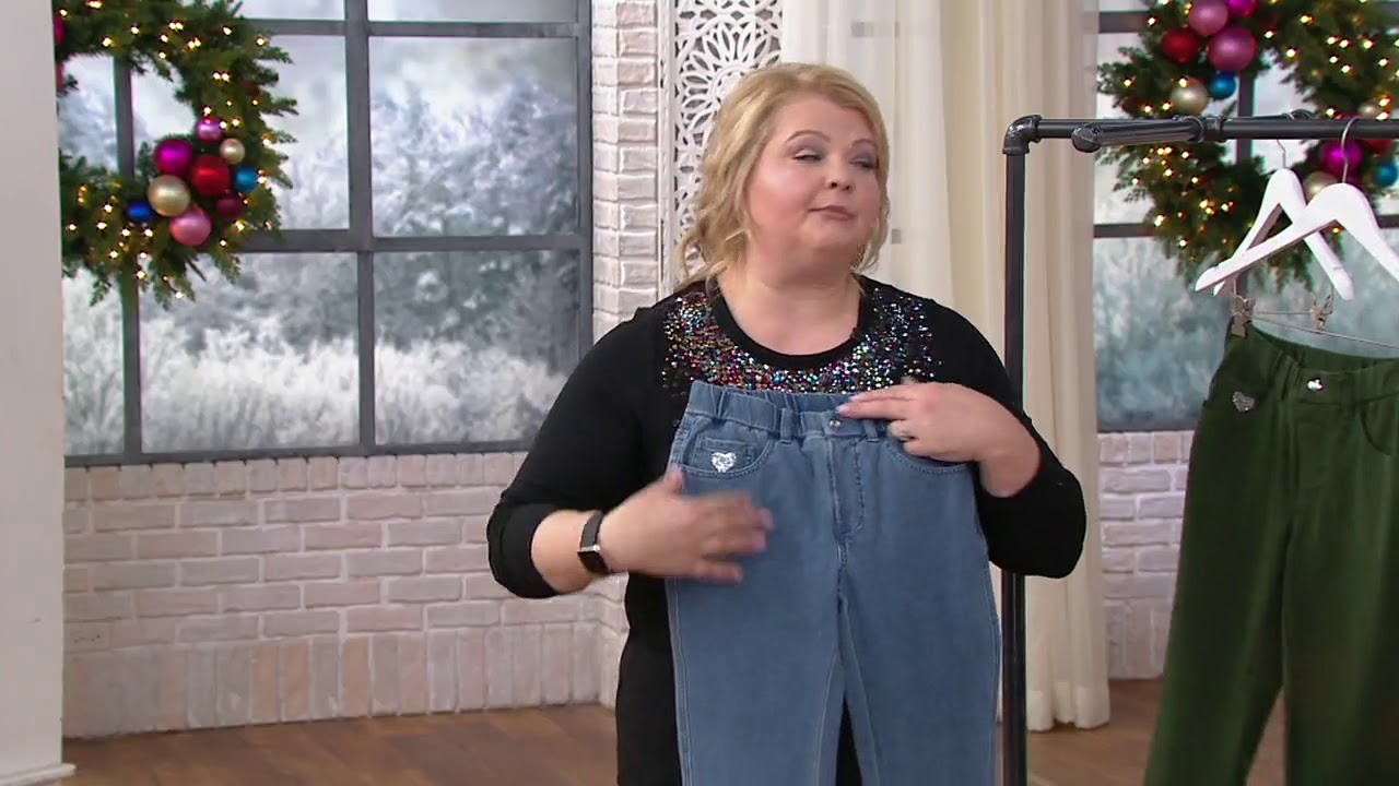 Quacker Factory DreamJeannes Pull-On 5 Pocket Boot Cut Pants on QVC ...