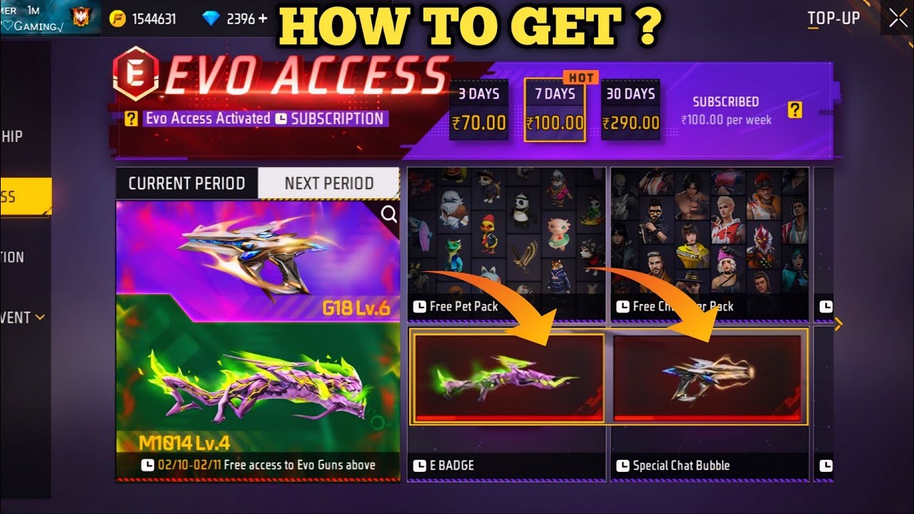 NEW EVO ACCESS EVENT FREE FIRE| FREE FIRE NEW EVENT| FF NEW EVENT TODAY ...