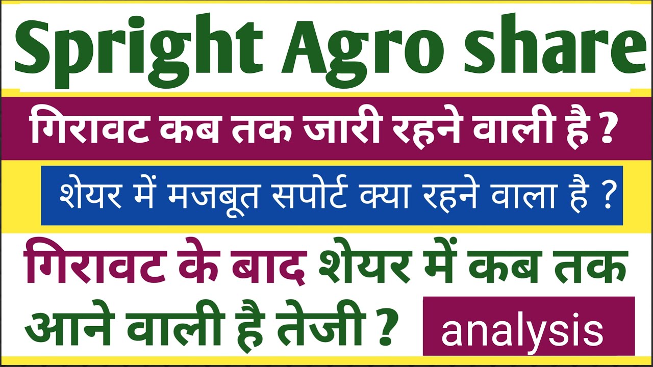 Spright agro share latest news today । Spright Agro Share news ...