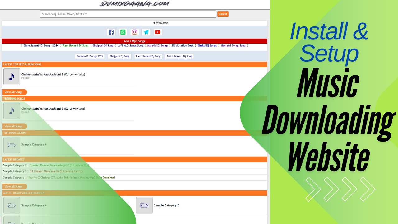Create a Music Download Website Easy PHP Script Setup & Installation ...
