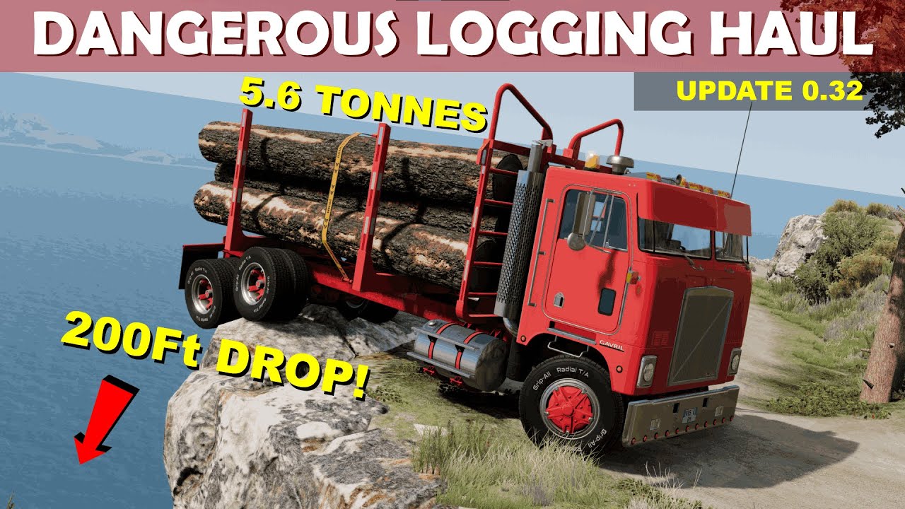 Gavril T-Series: Extremely Dangerous Logging Transport | BeamNG.Drive 0 ...
