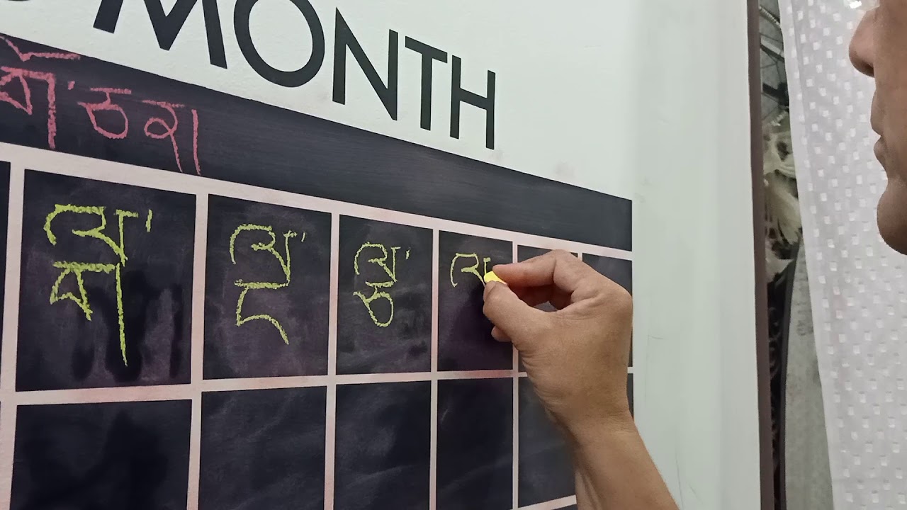 How to write and read Bhoti (Tibatan) alphabet Part 5 - YouTube