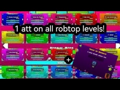 1 attempt on every gd main level! - YouTube