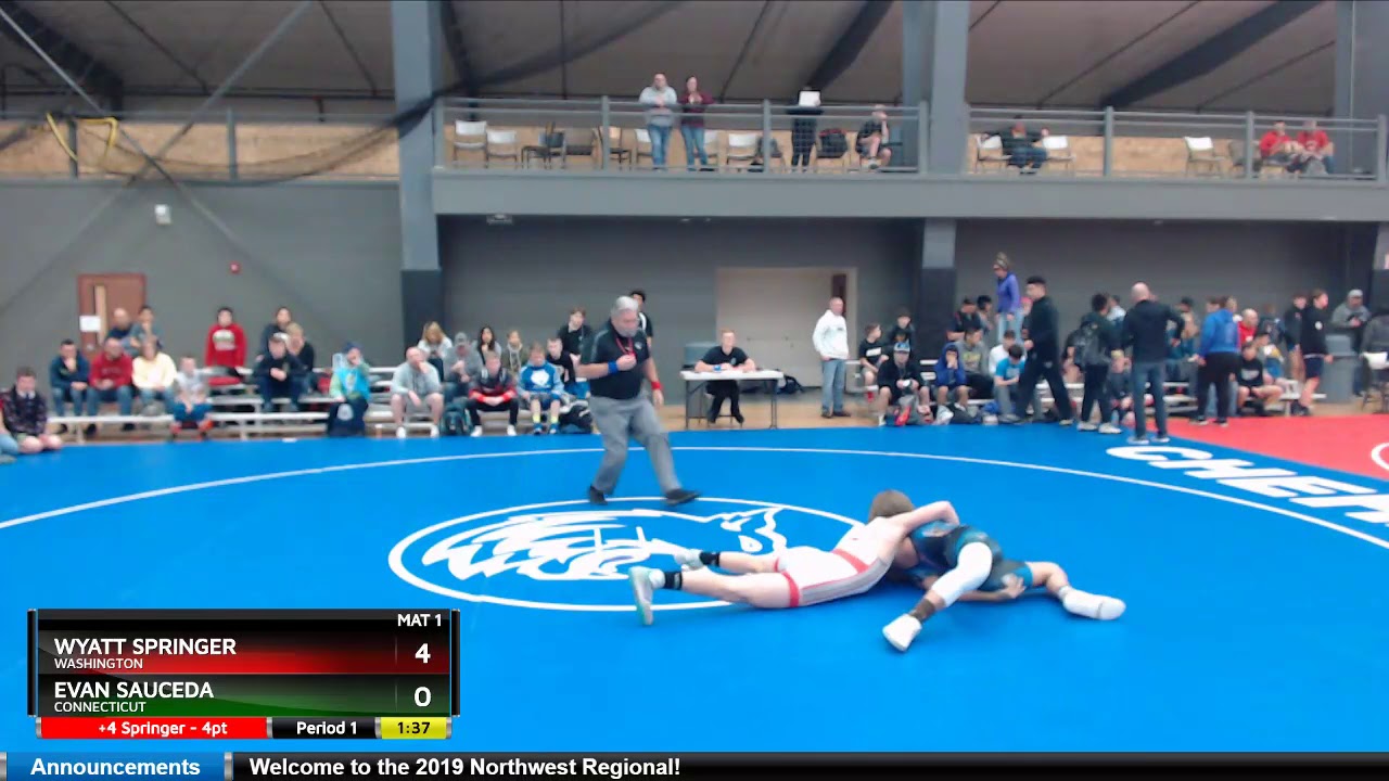 16U 145 Wyatt Springer Washington Vs Evan Sauceda Connecticut - YouTube