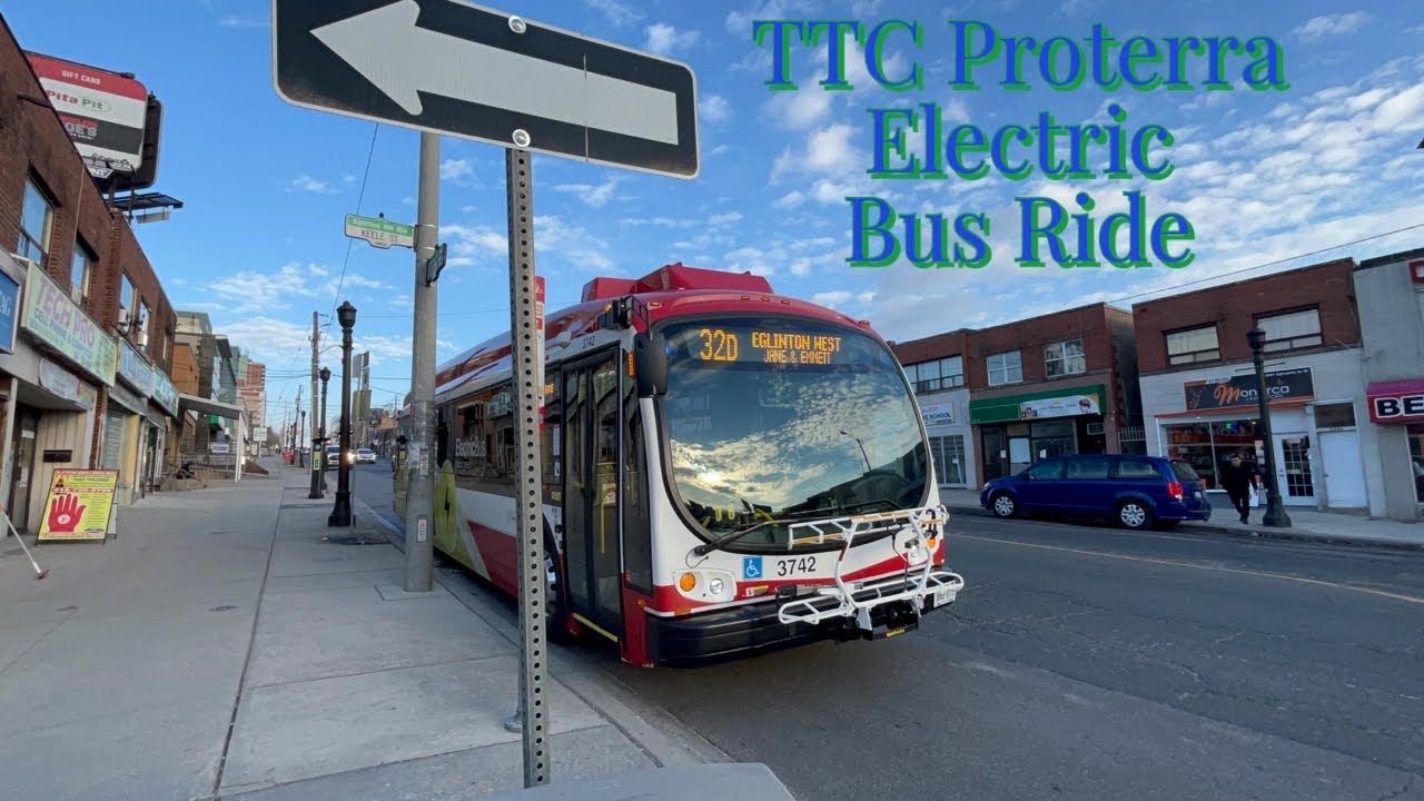 Toronto TTC Proterra Catalyst Electric Bus Ride on Route 32! 2/13/2023 ...