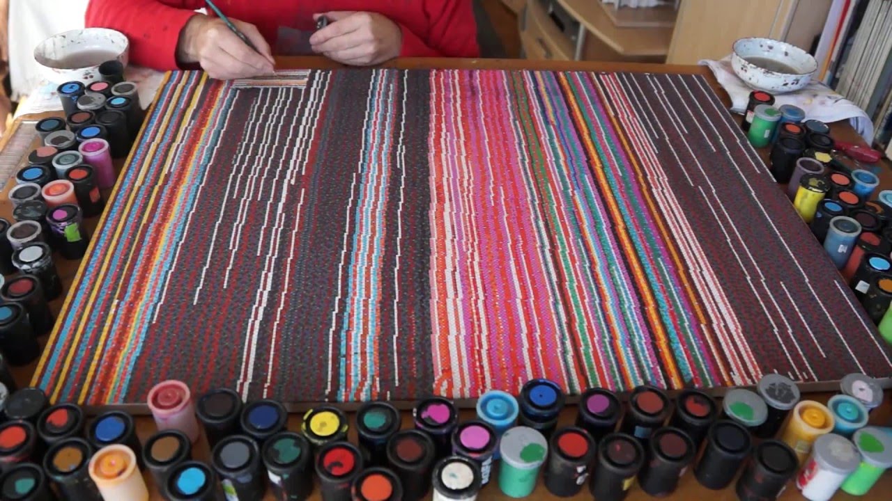 finearts‬, "1985 / 2015 - color composition made of lines", time-lapse ...
