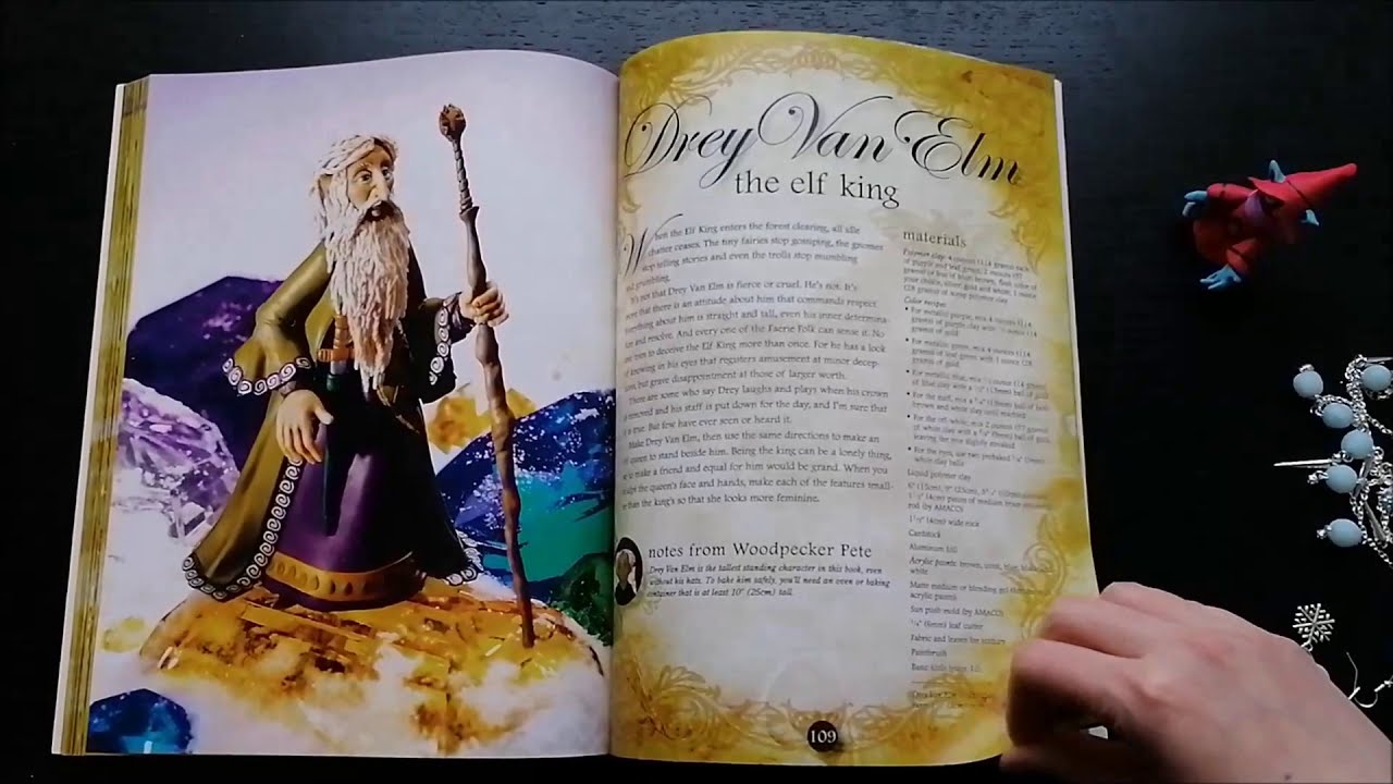 Fairies Clay Crafting Book Flip Through - YouTube
