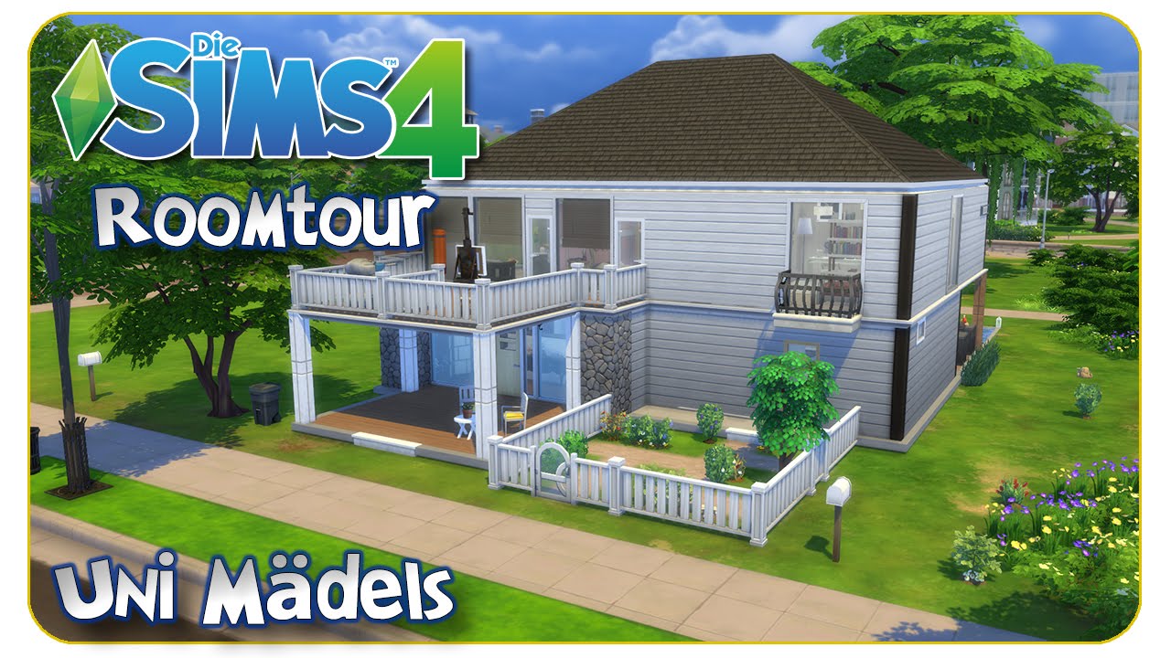 Die Sims 4: Roomtour - Uni Mädels - Die Sims 4 Creative Mode - YouTube