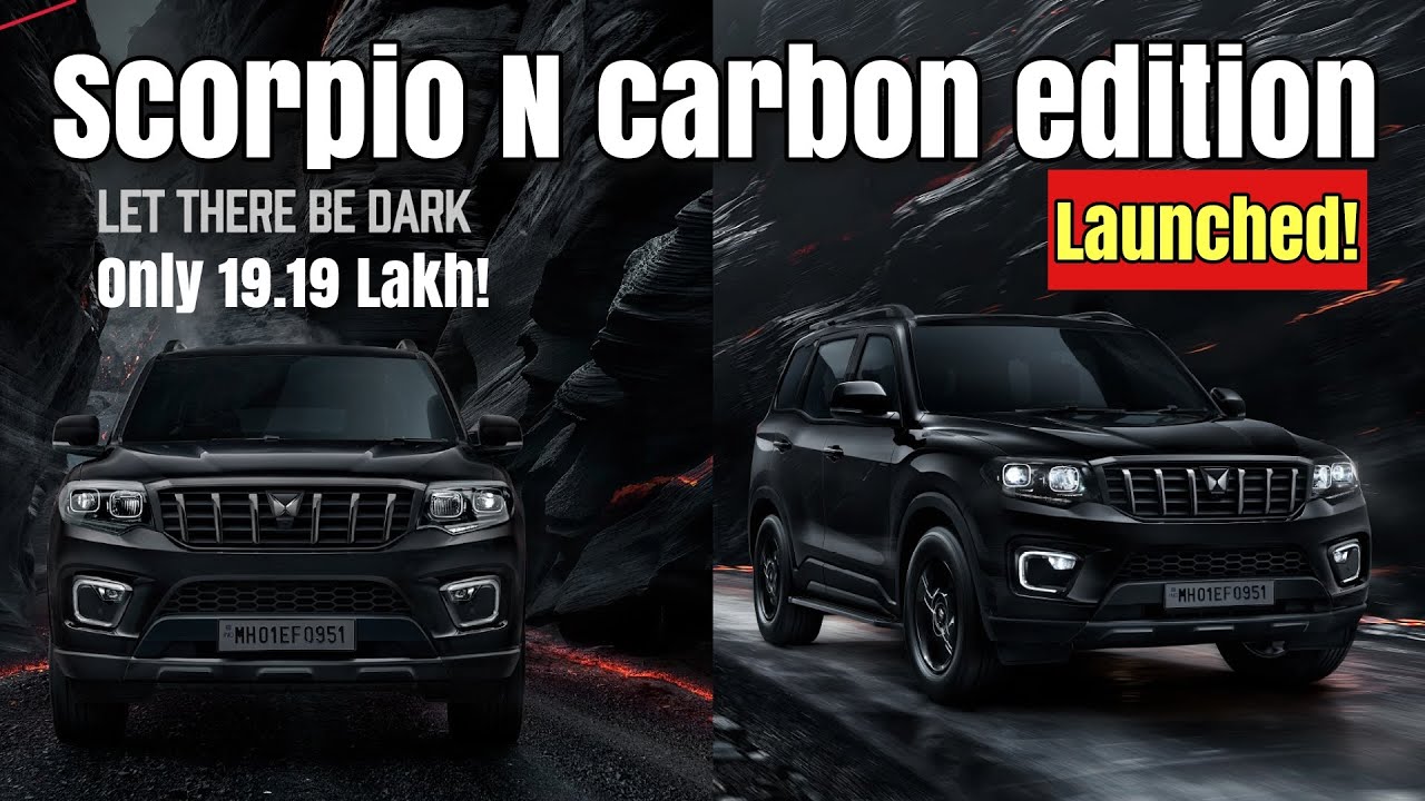 Scorpio n black edition launched! Price, features explained. - YouTube