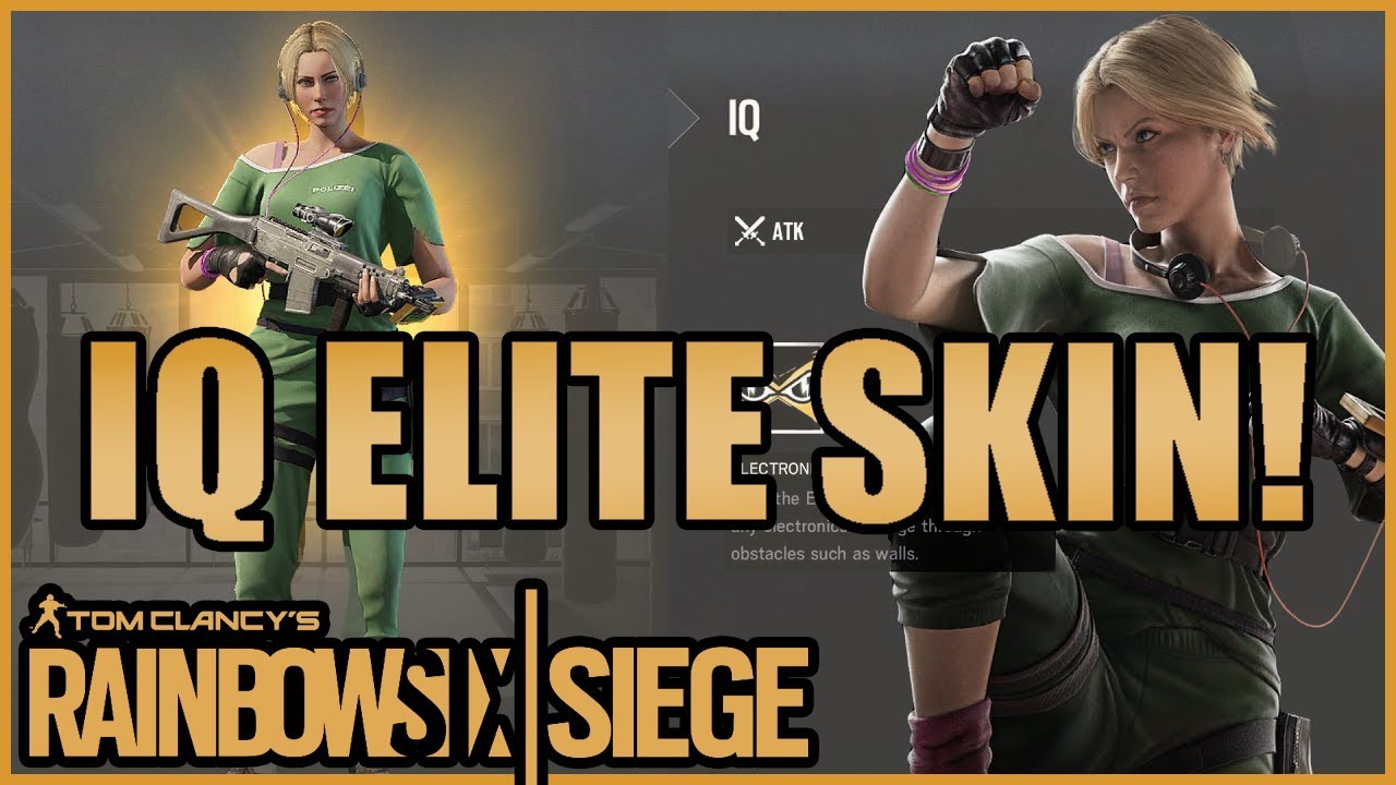 IQ Elite Skin Reveal | Rainbow Six Siege | - YouTube