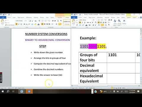 How To Convert Binary to Hexadecimal ・ ・Computer Science・ ・ - YouTube