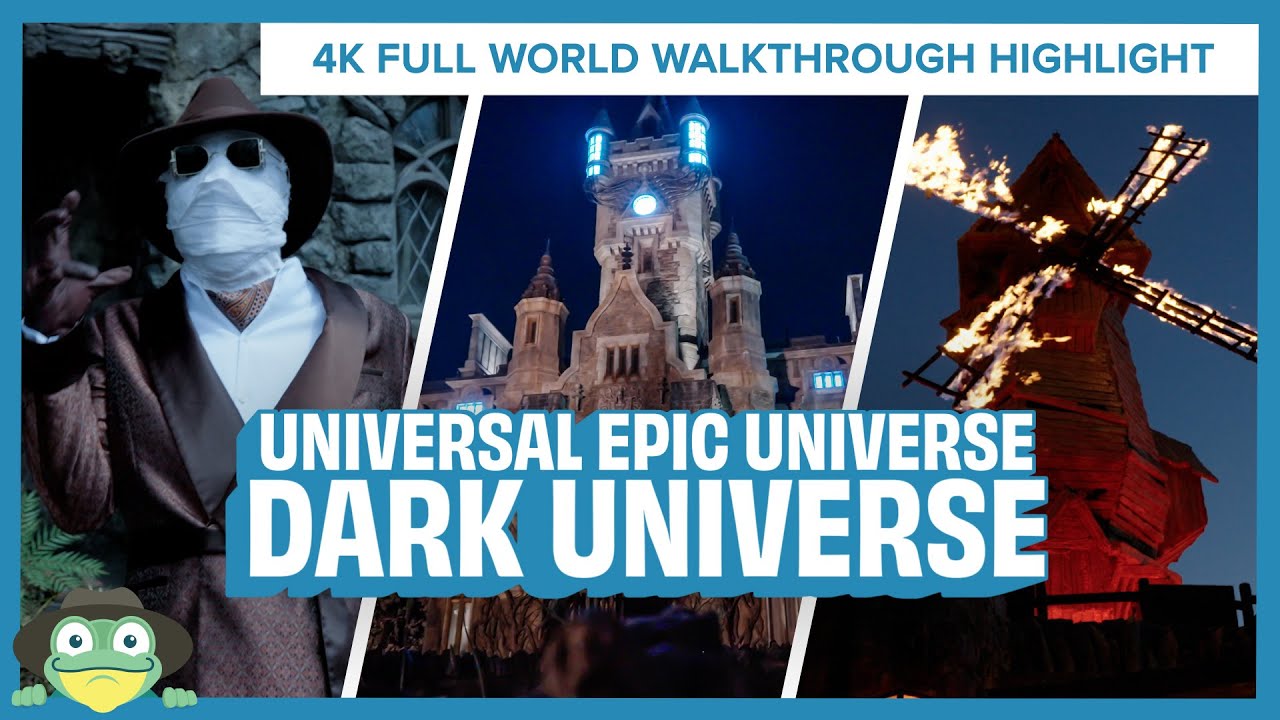 Universal Epic Universe Dark Universe World Walkthrough and Highlight ...