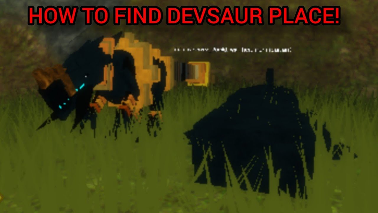 ROBLOX DINOSAUR SIMULATOR HOW TO FIND DEVSAUR PLACE! - YouTube