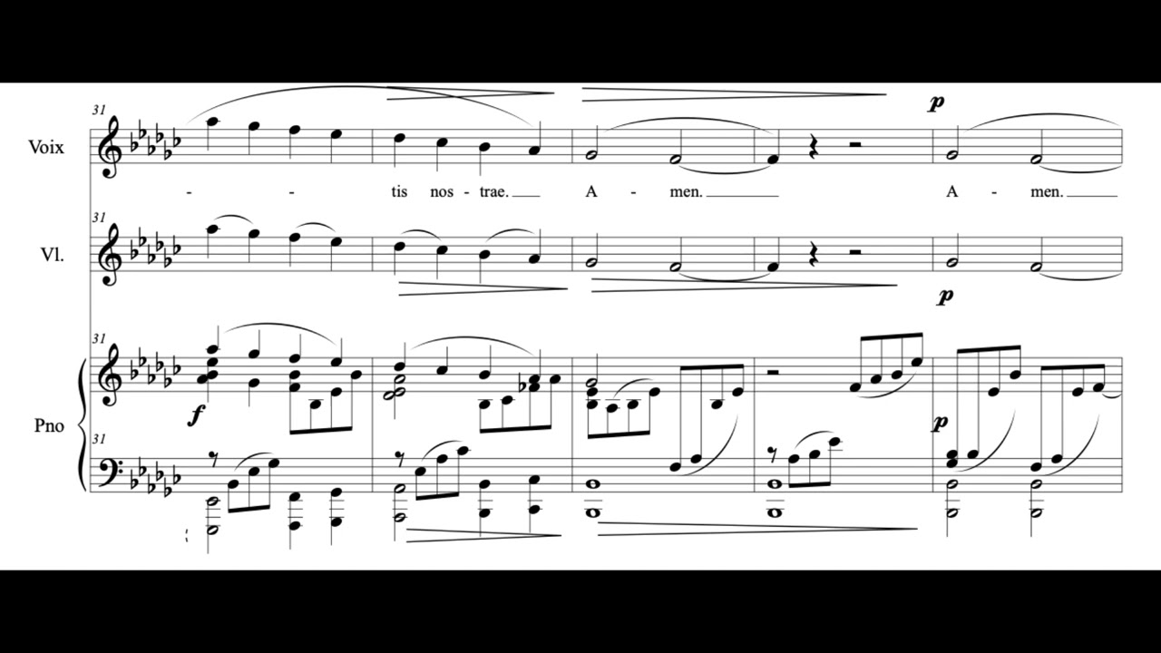 Ave Maria Score Animation Chords - Chordify