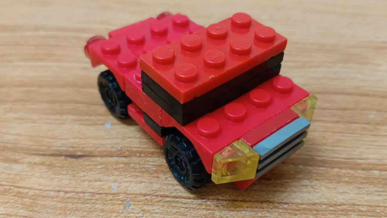 #bricks #lego #toys #car easy way to make cool mini red car from lego ...