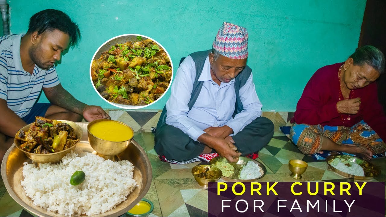 बंगुरको मासु परिवारलाइ । Pork Curry For Family | Bangur Ko Masu ...