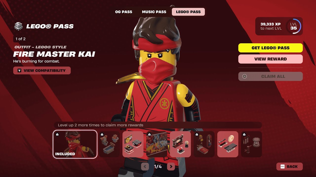 Fortnite Ninjago Lego Pass Showcase - YouTube