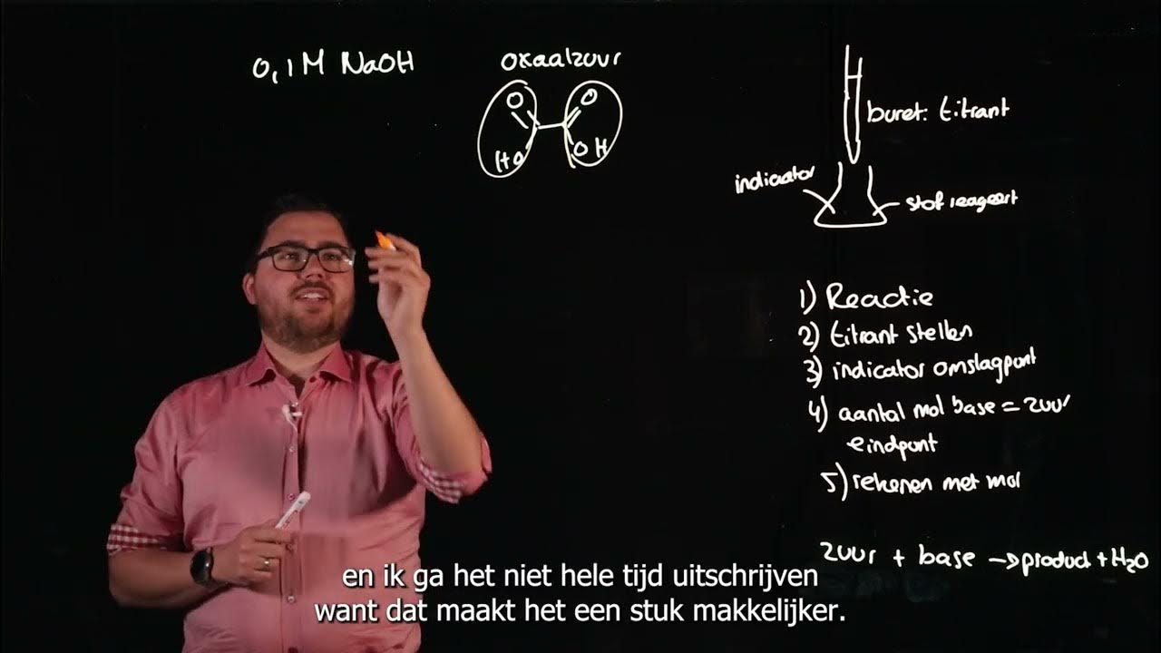 Zuur/base reacties en titraties - YouTube